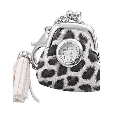 Women‘s and Girl‘s PU Analog Quartz Keychain Watch with Bag Pattern ...